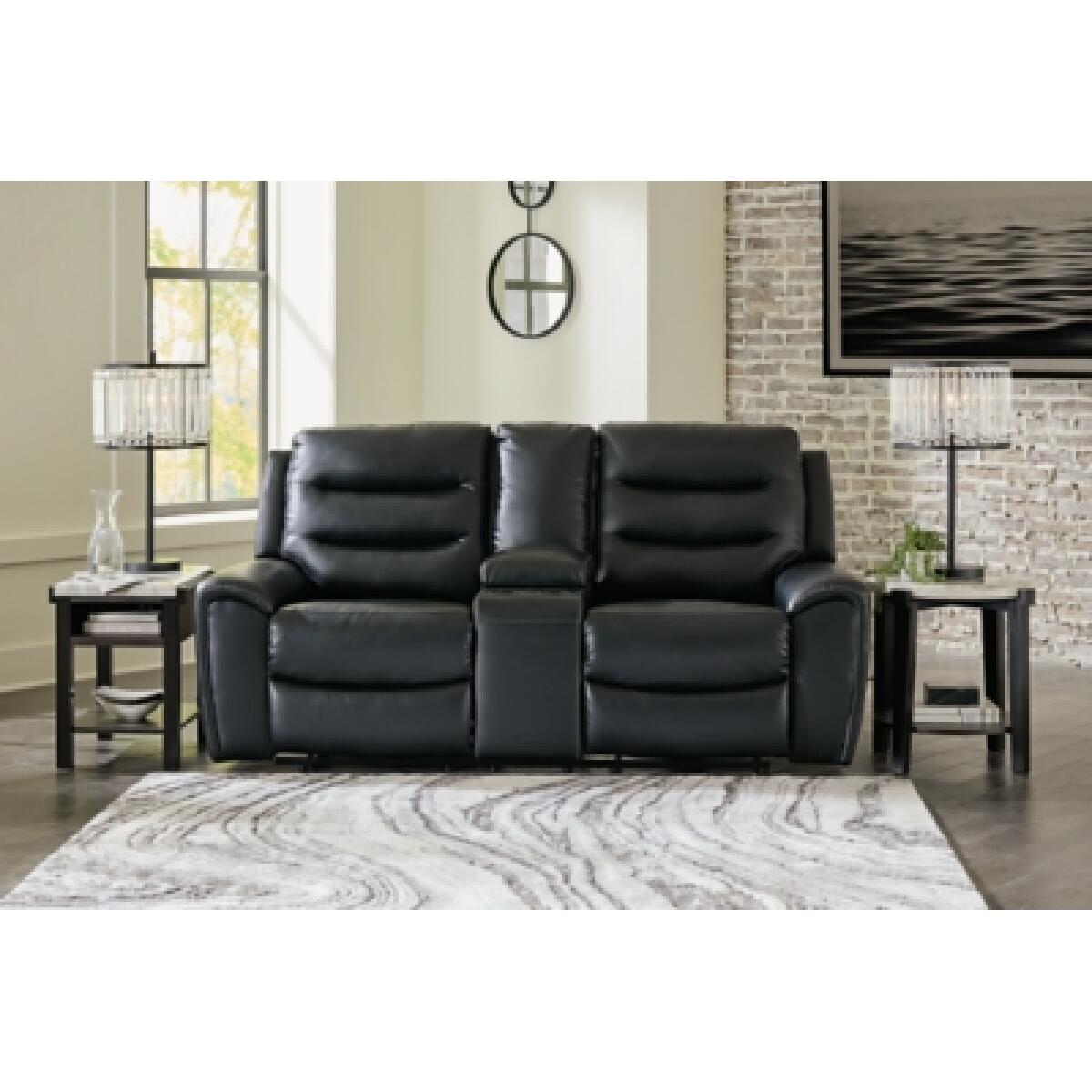 Warlin Power Reclining Loveseat with Console - Room to Room Furniture ...