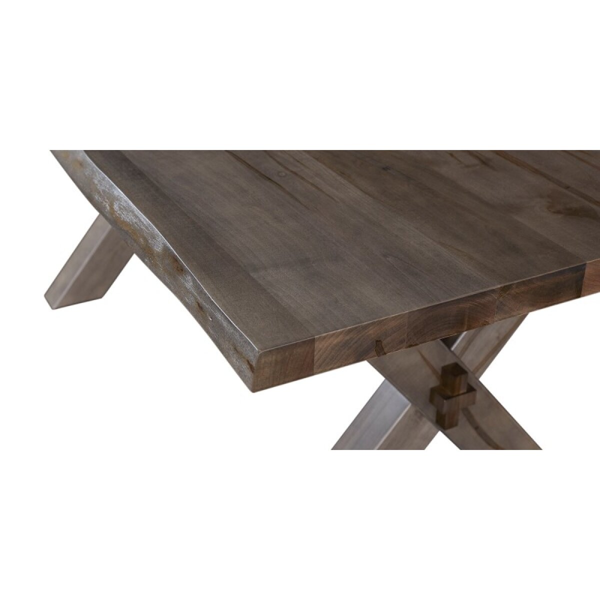 Crossbuck Live Edge Rectangle Dining Table - Room to Room Furniture ...