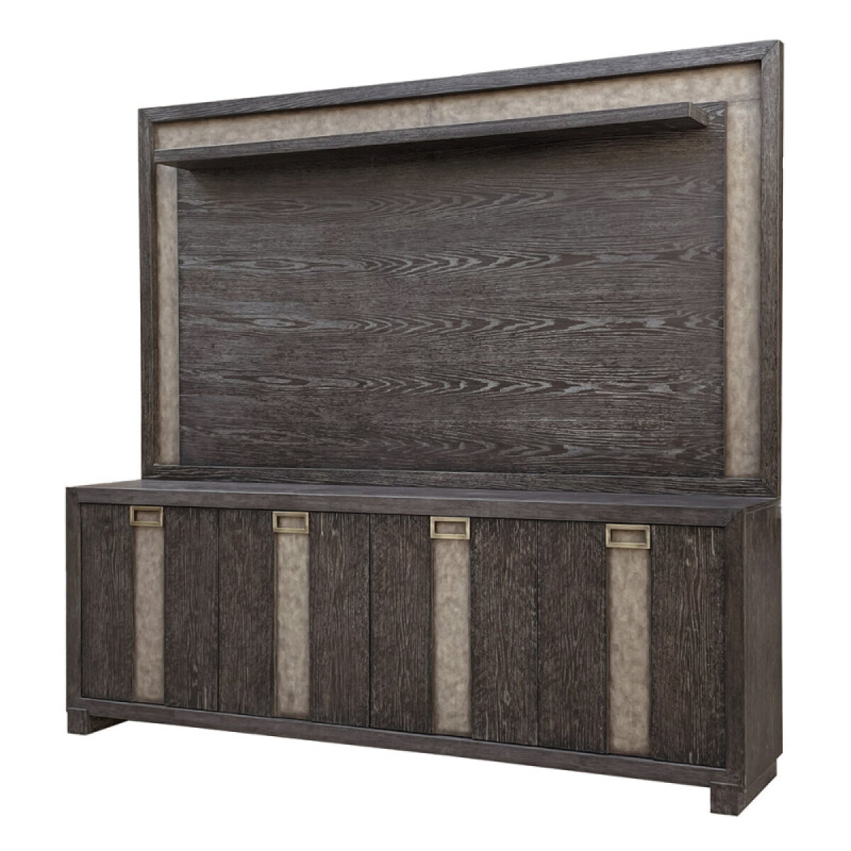 Ascent 90" Tv Console With Hutch & Back Panel - Room to Room Furniture ...